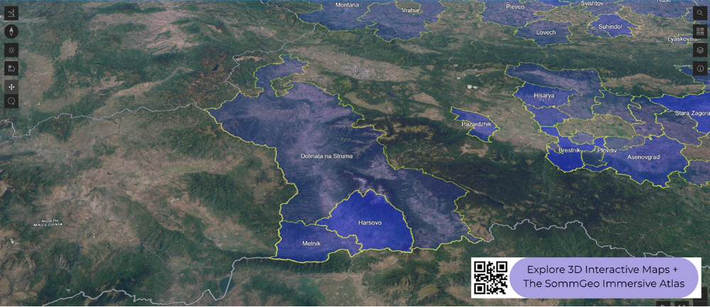 Bulgaria PDOs 3D Wine Map — Official Protected Designations of Origin ...